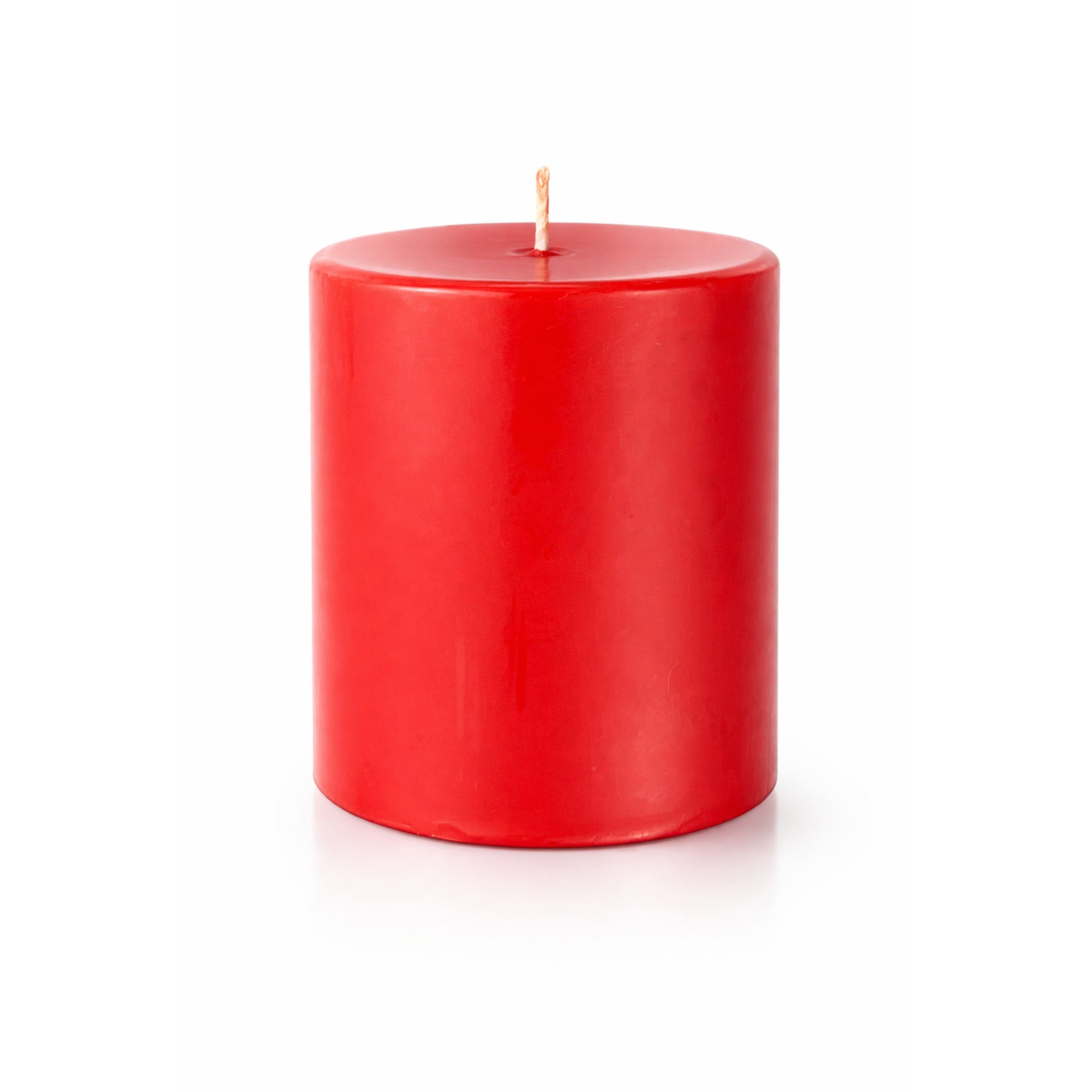 Red Pillar Candle, Unscented, 3x3, 40 Hour Burn Time | Cape Candle