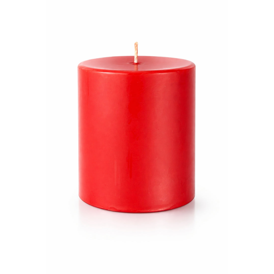 Red Pillar Candle, Unscented, 3x3, 40 Hour Burn Time | Cape Candle
