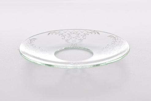 Bobeches For Candlesticks - White Lace Pattern (Pair) | Cape Candle